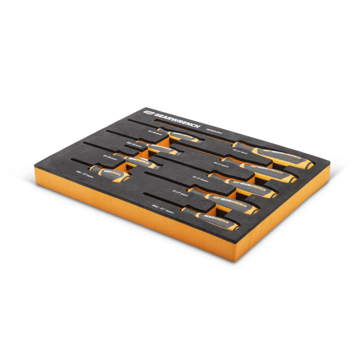 GearWrench 9 Piece Phillips Dual Material Screwdriver Set in Foam ...