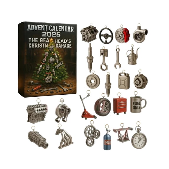 Gearhead Garage Advent Calendar 2025 – 24 Mini Car Parts & Tool ...