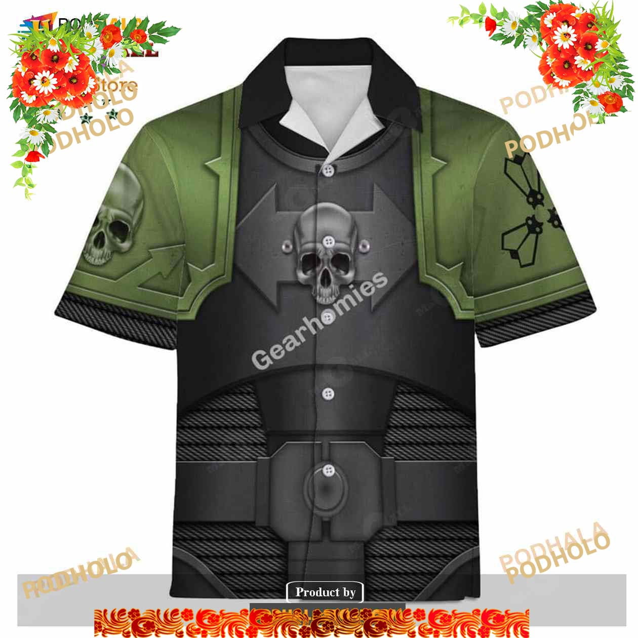 Gearhomies Unisex Funny Hawaiian Shirt The Purge Warband Colour Scheme ...
