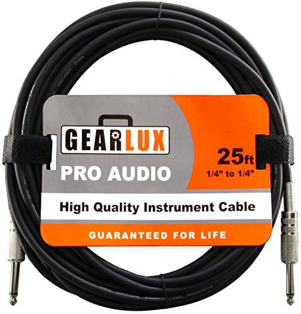 Gearlux Instrument Cable/Professional Guitar Cable 1/4 Inch to 1/4 Inch ...