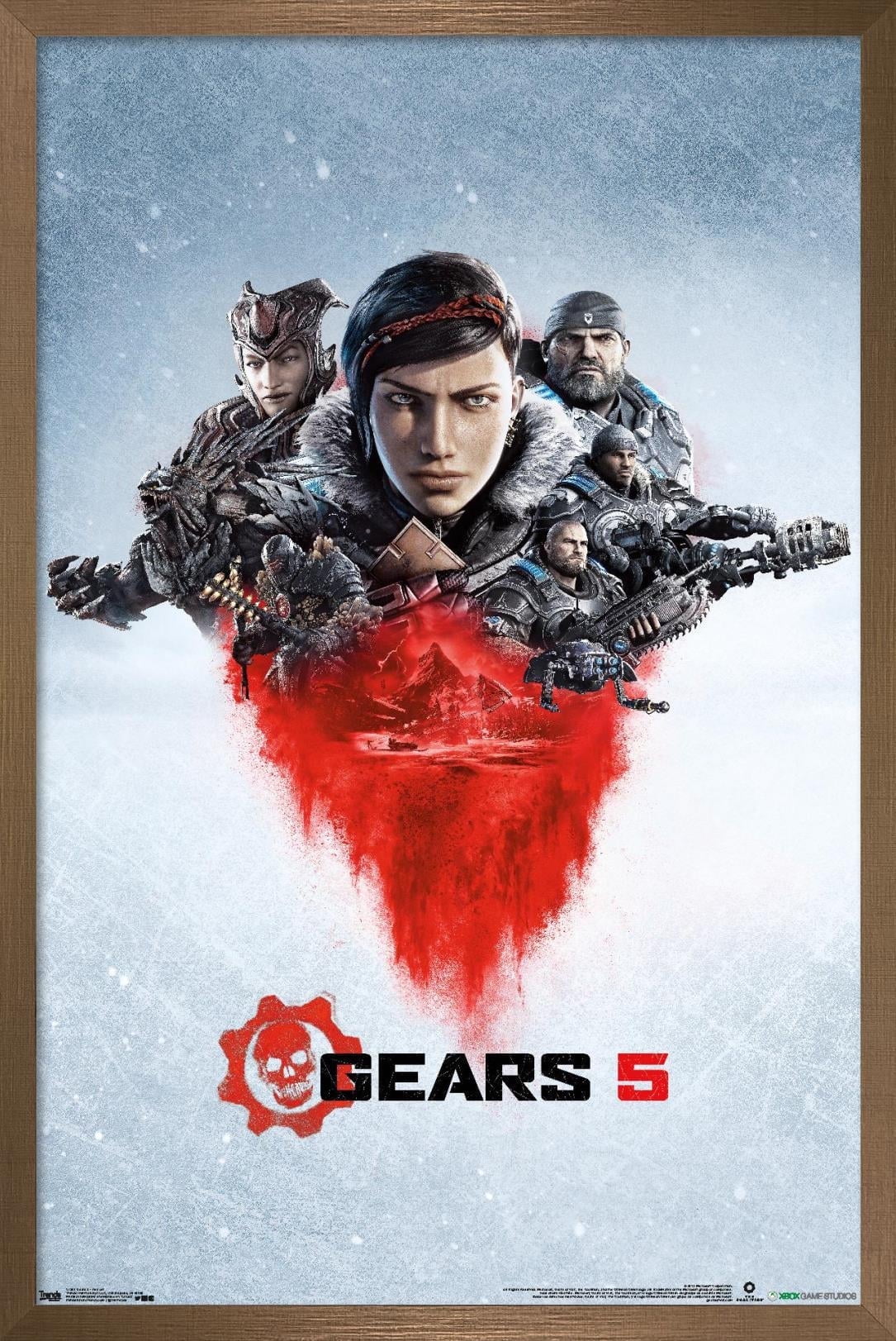 Gears 5 - Key Art Wall Poster, 14.725 x 22.38, Framed - Walmart.com