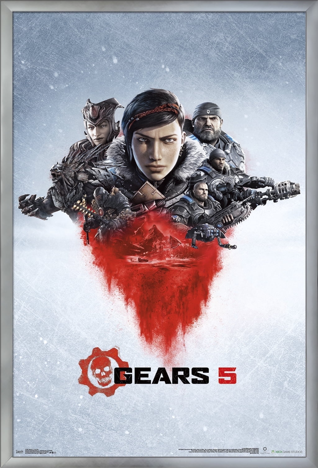 Gears 5 - Key Art Wall Poster, 22.375" x 34", Framed - Walmart.com