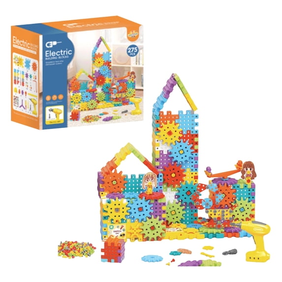 Gears Building Blocks, STEM Educational Toys 266PCS Gears Building Toys ...