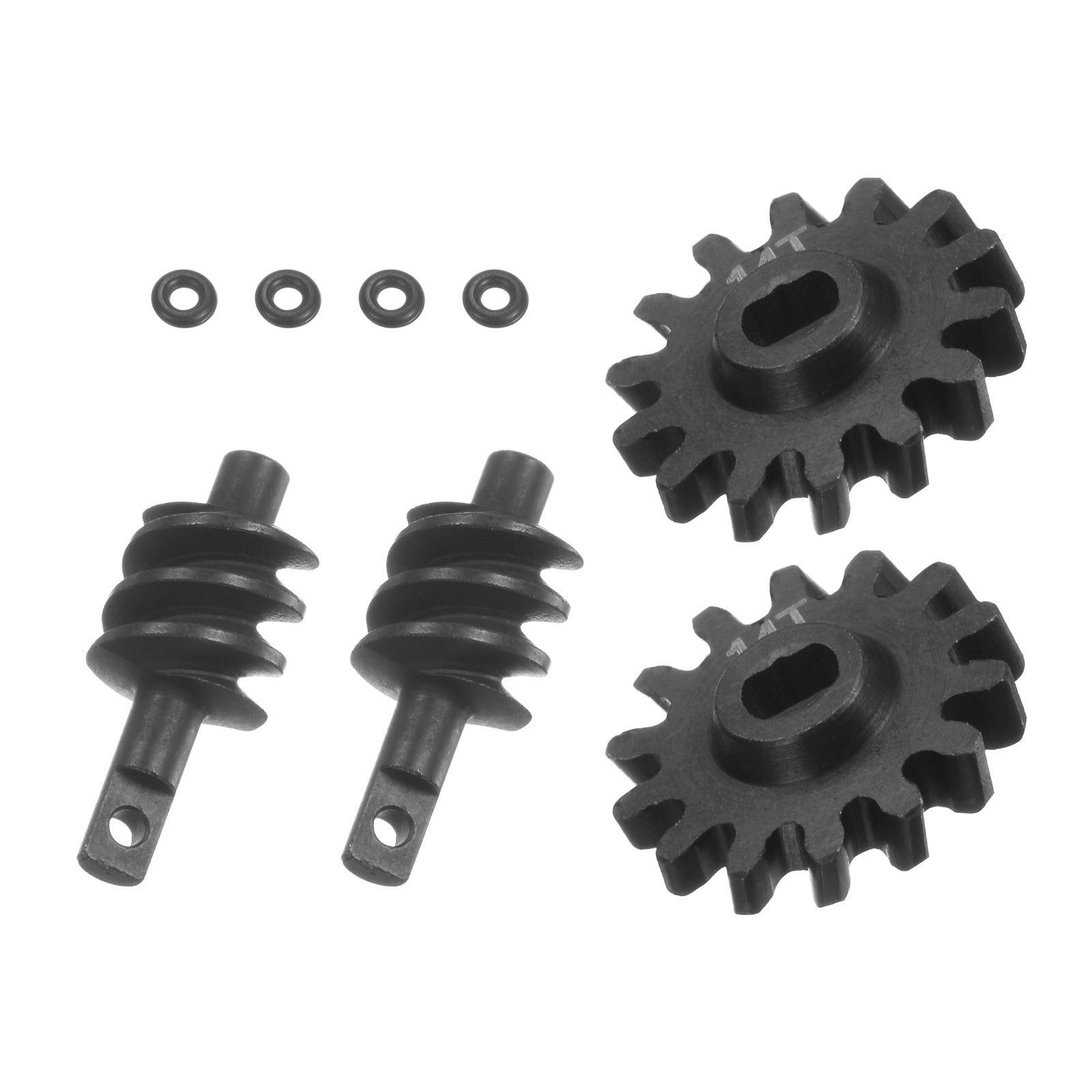 Gears Differential Steel Gear Set 14T, 2Sets, Worm Gears Upgrade Parts ...