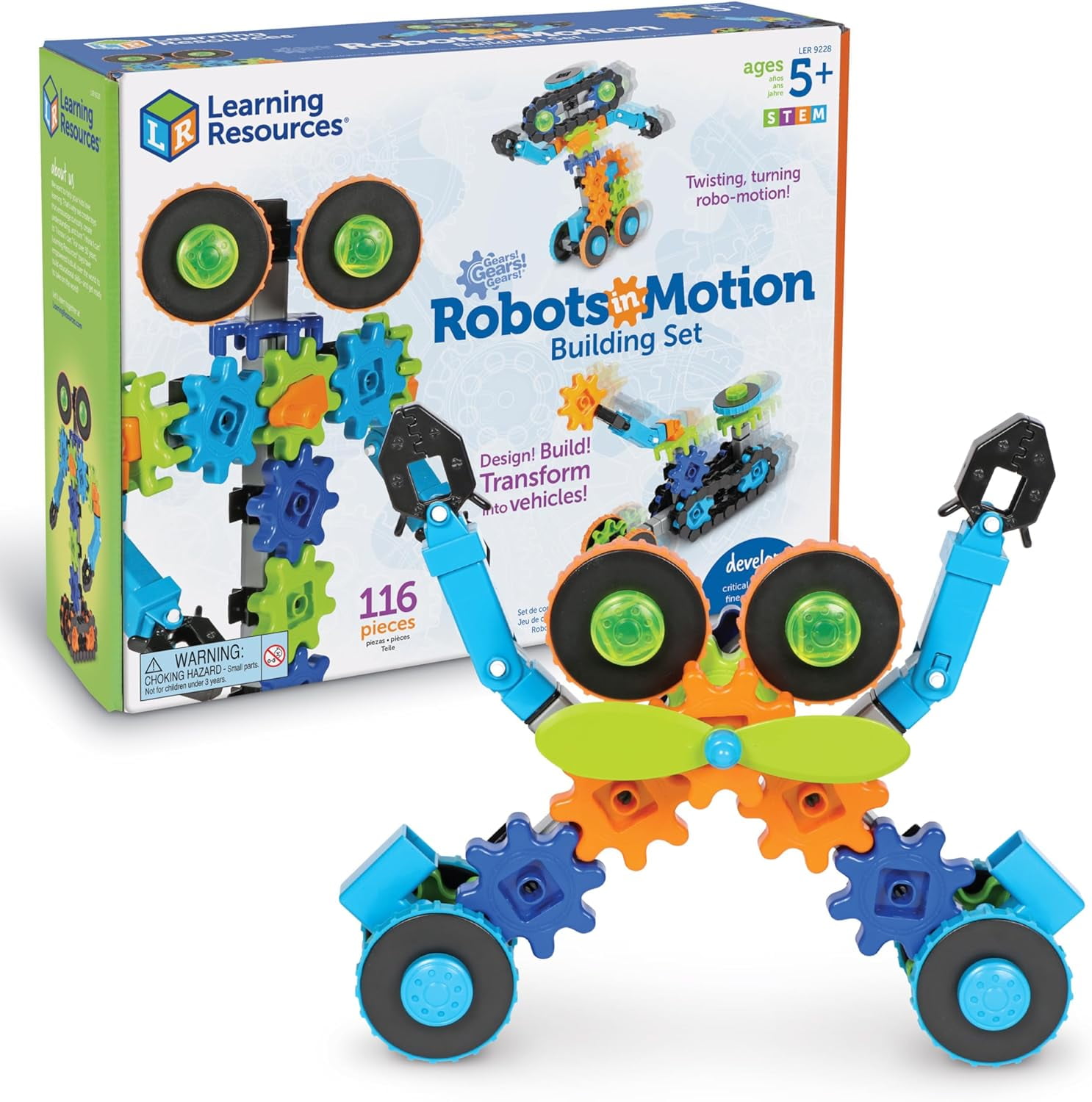 Gears! Gears! Gears! Robots in Motion Building Set - 116 Pieces, Robot ...