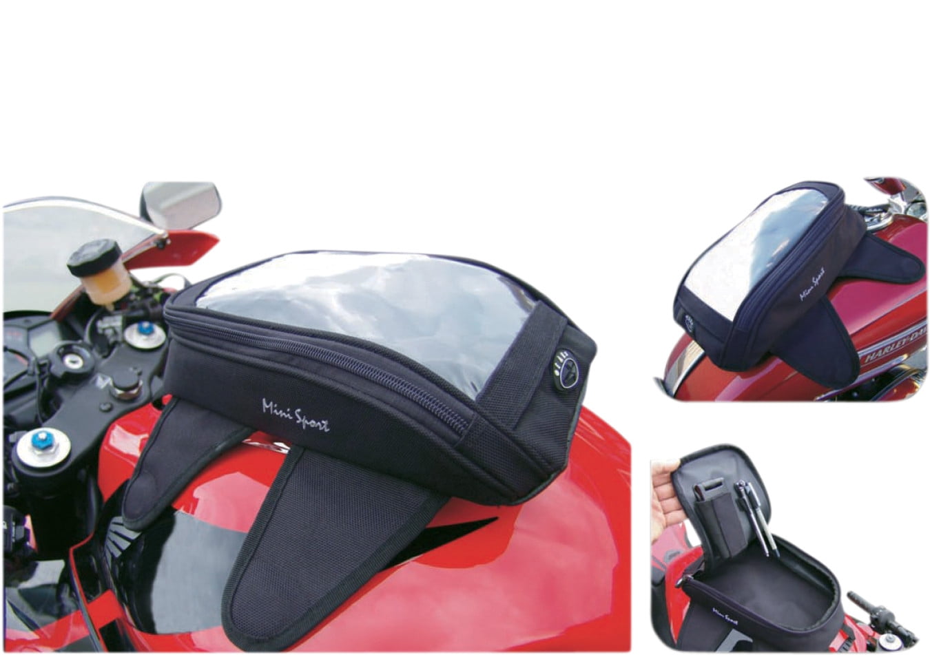 Gears Mini Sport Magnetic Motorcycle Tank Bag (100198-1) - Walmart.com