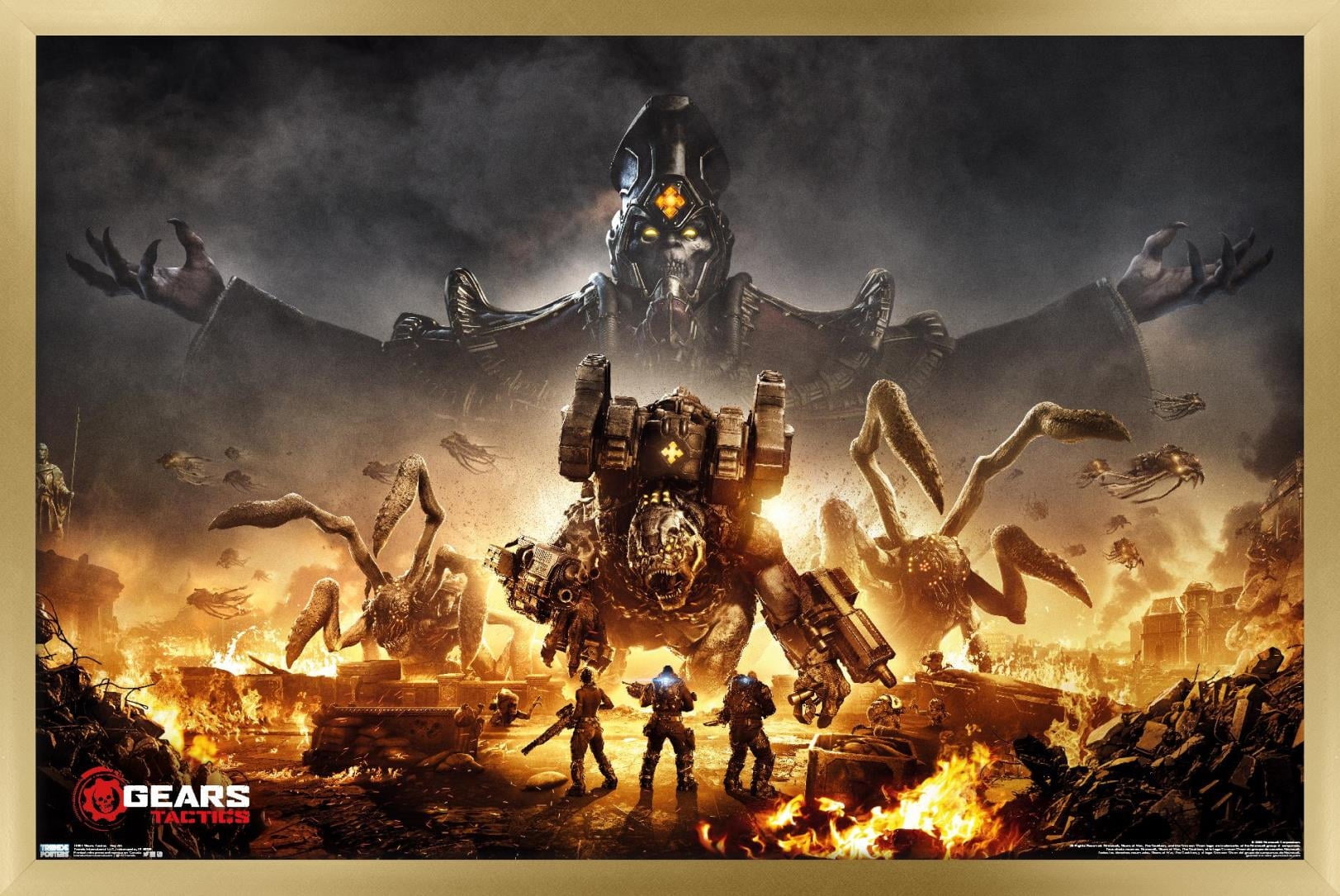 Gears Tactics - Key Art Wall Poster, 14.725" x 22.375", Framed ...