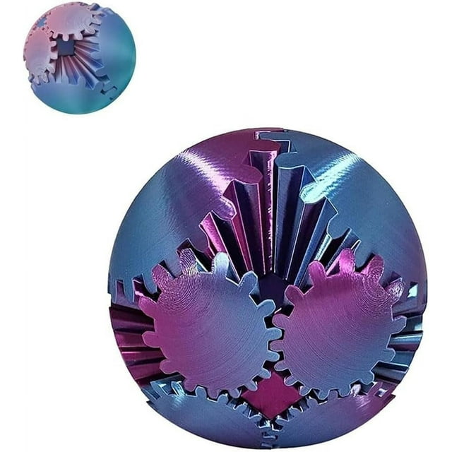 Gearsphere - The Steampunk Whirling Wonder Fidget, Gear Ball 3D Printed ...