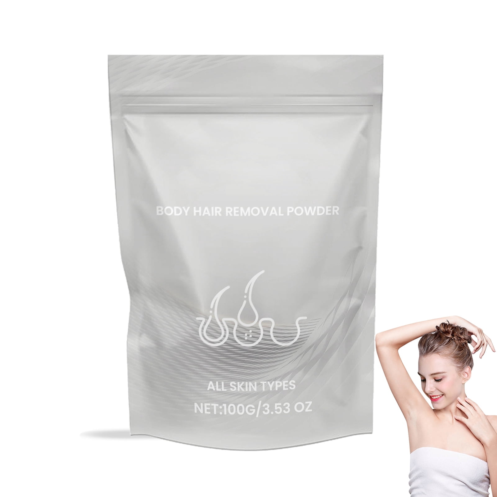Gearup Painless Body Hair Removal Powder for Women Body Unwanted Hair ...