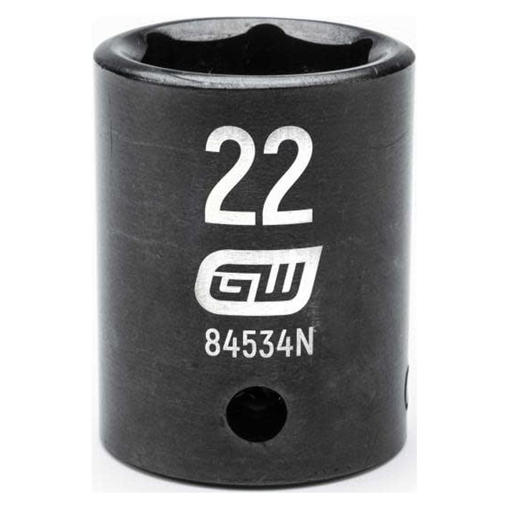 Gearwrench 1/2In Drive 6 Point Standard Impact Metric Socket 22Mm ...