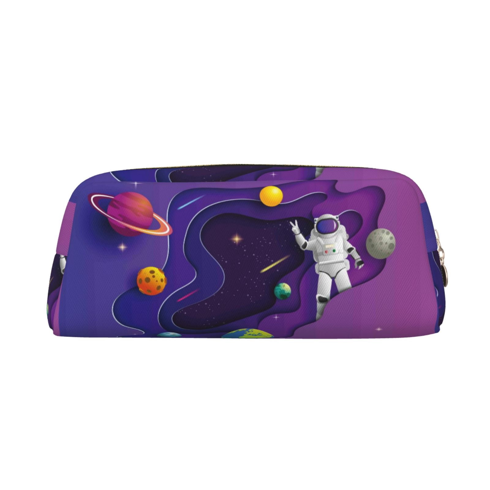 Geaub astronaut versatile leather pencil case - spacious, durable ...