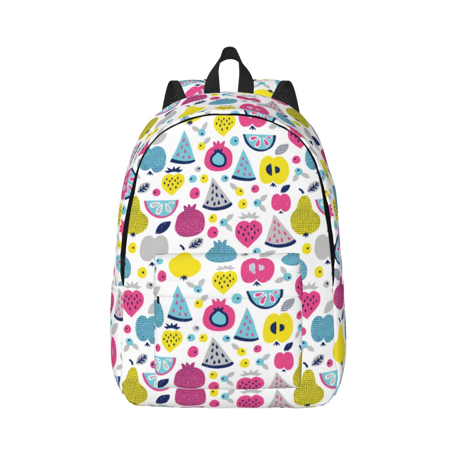 Geaub doodle fruits durable canvas backpack: stylish, lightweight, and ...