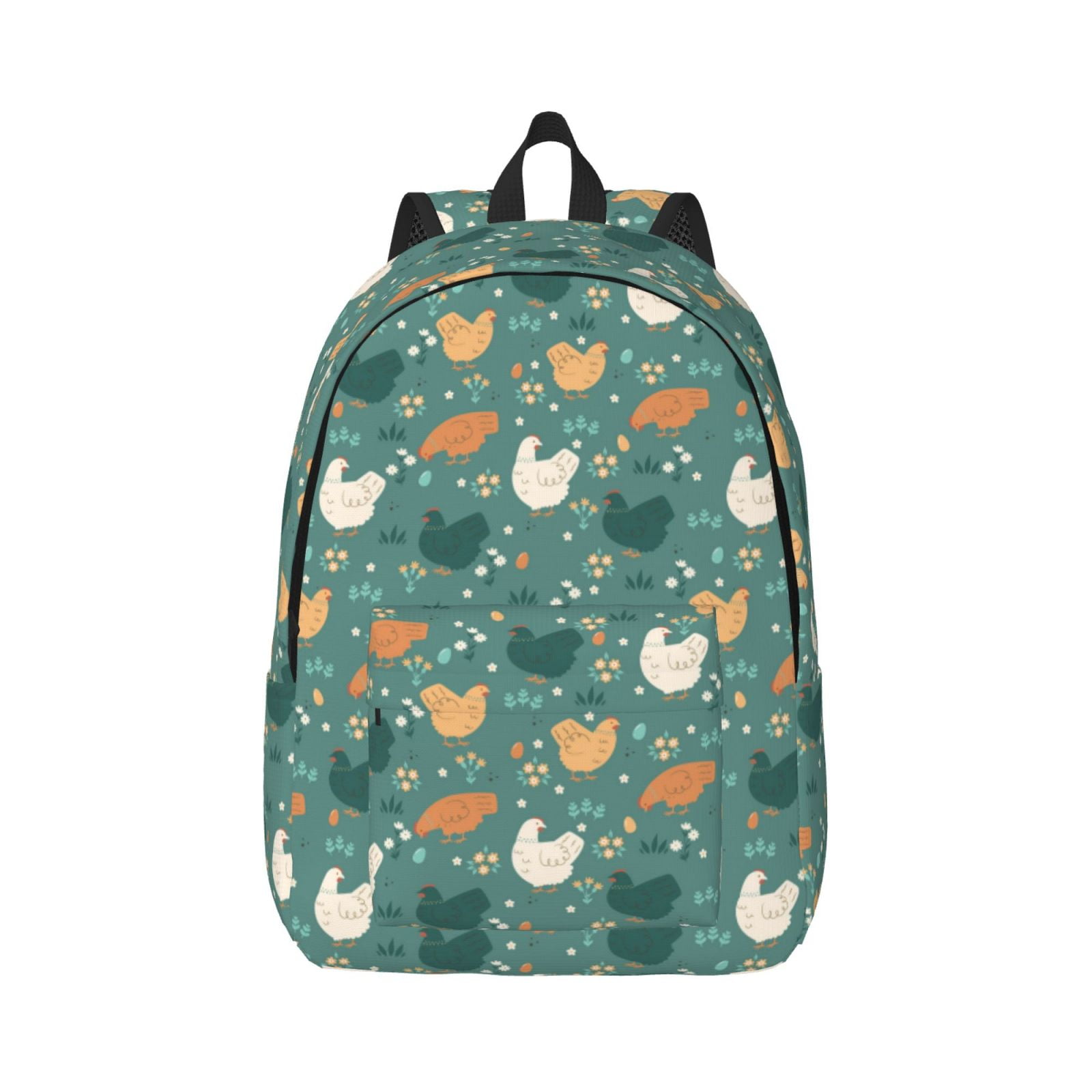 Geaub flowe rooster durable canvas backpack: stylish, lightweight, and ...
