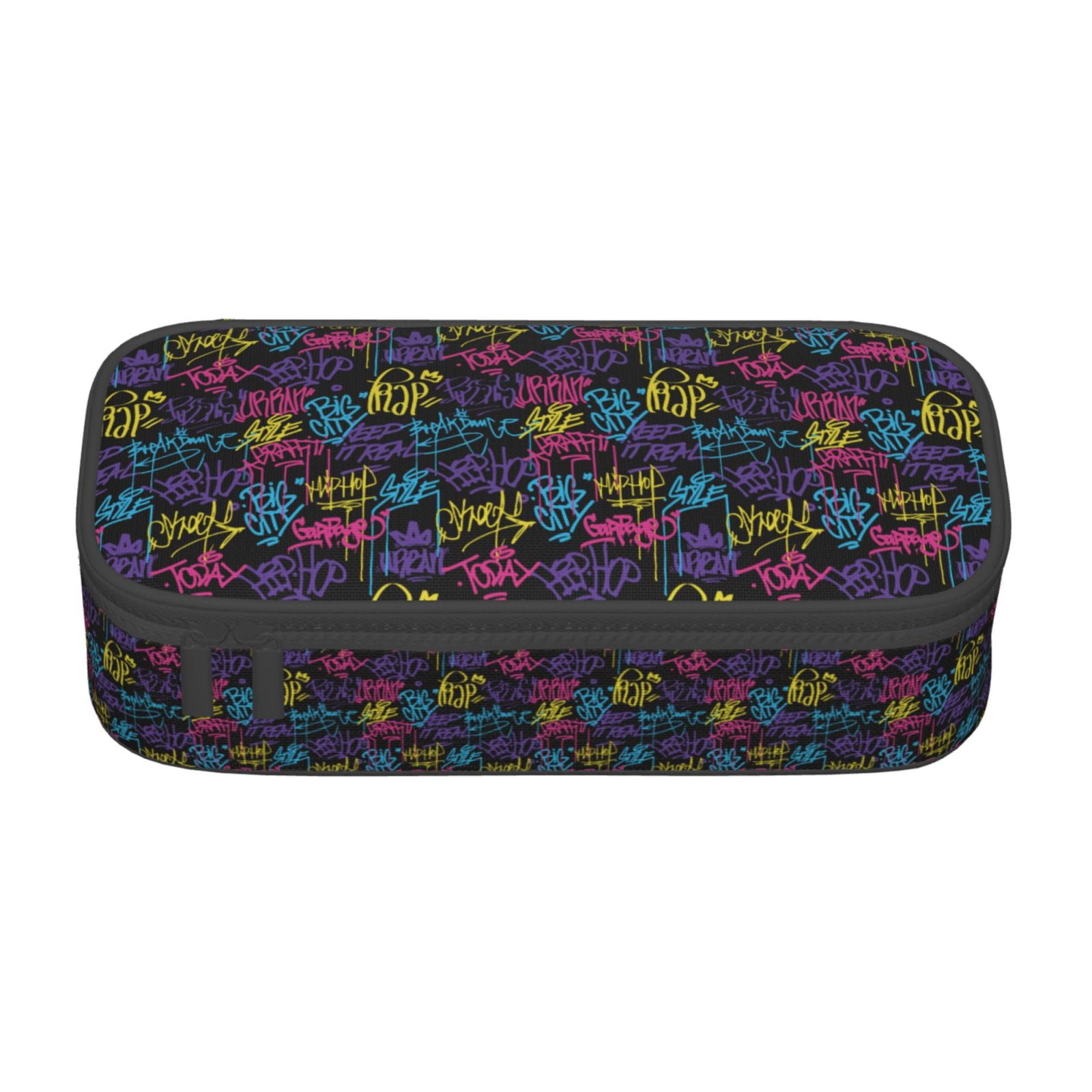 Geaub graffiti art super large storage pencil case - multi-compartment ...