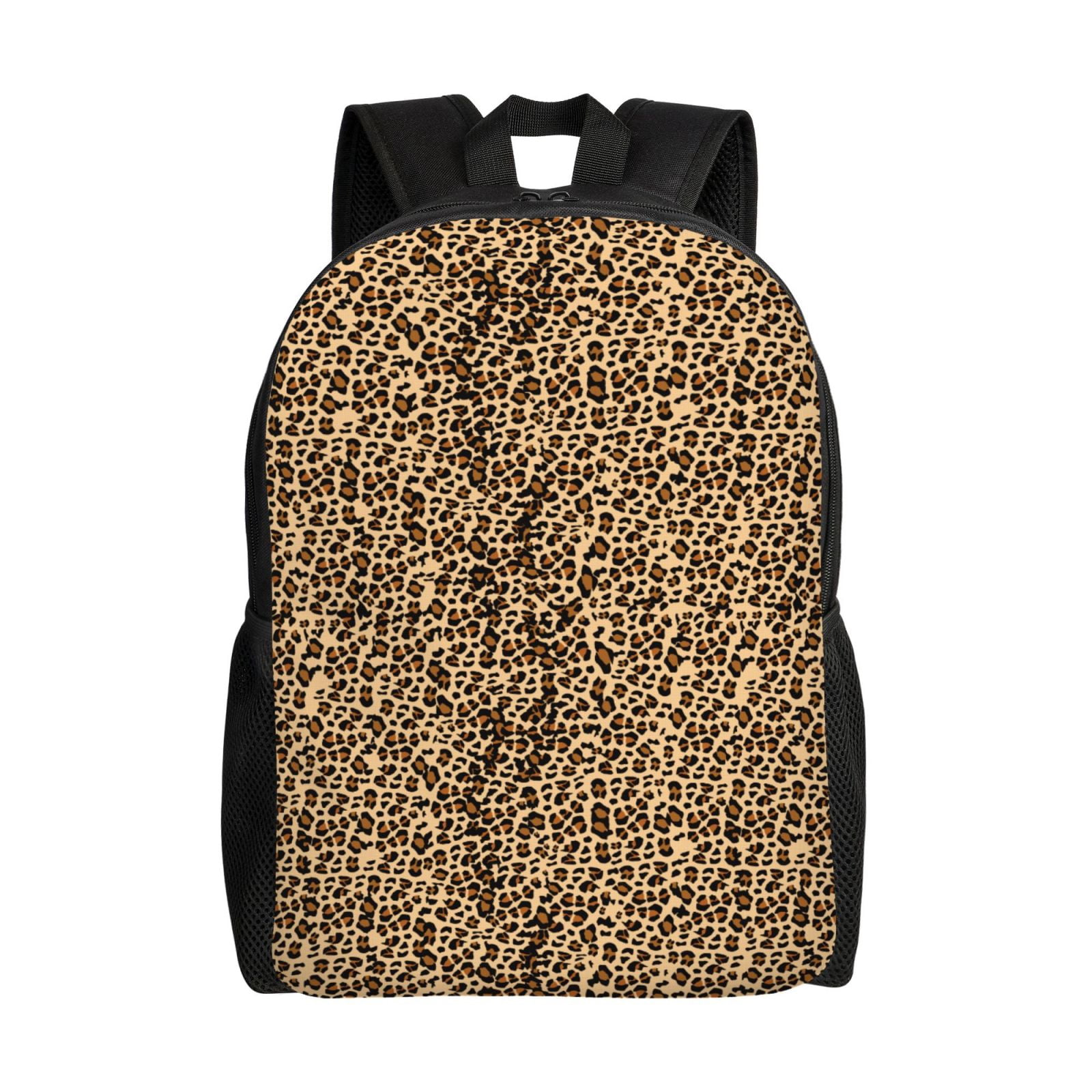 Gaeub Leopard Print Brown Print Unisex Backpacks, College Bookbag ...