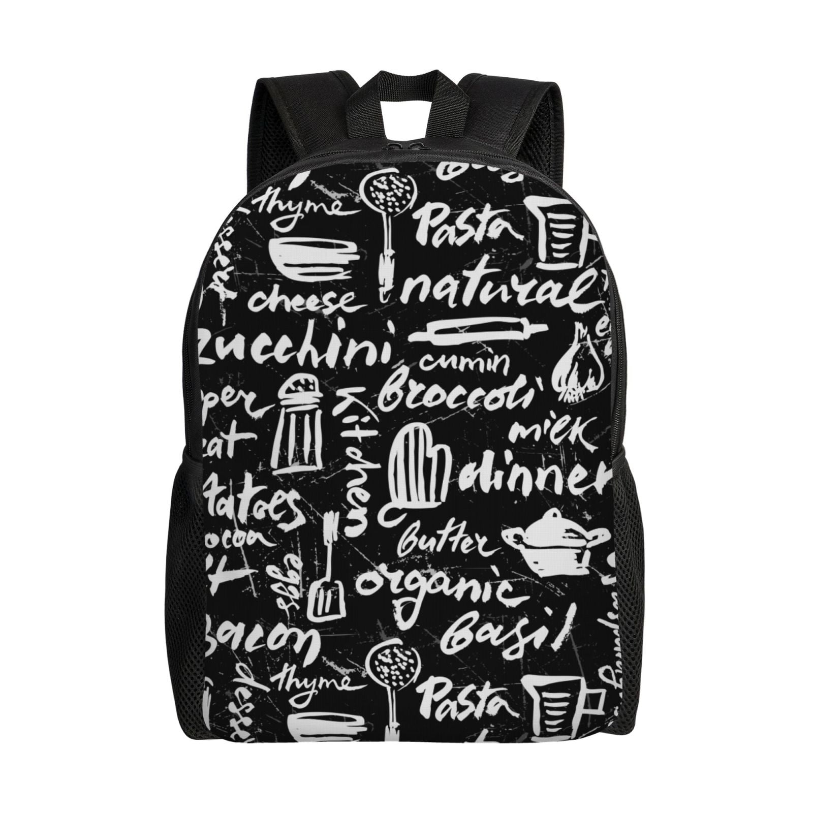 Gaeub Pasta Bacon Print Unisex Backpacks, College Bookbag,Daypack with ...