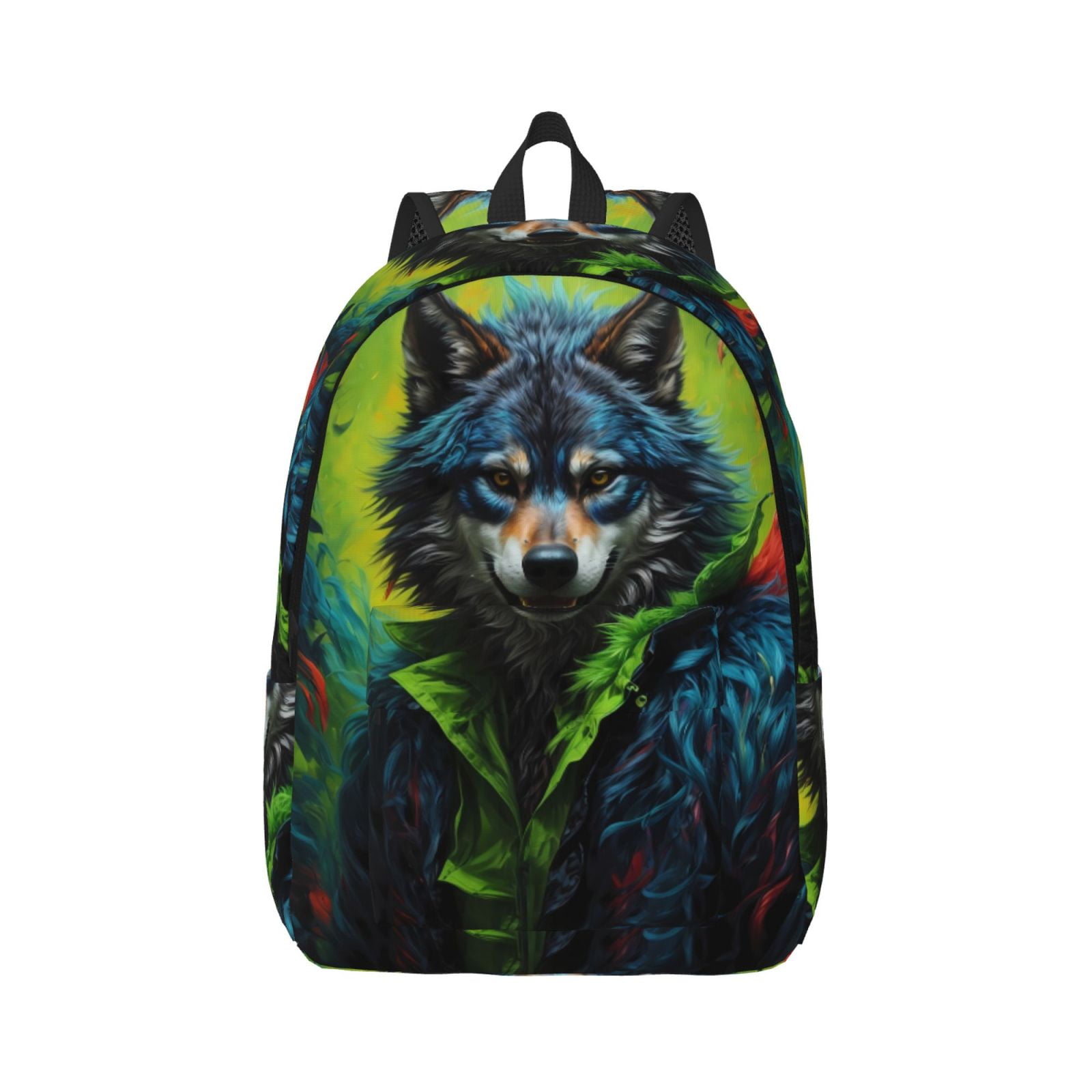 Geaub realistic style wolf warrior durable canvas backpack: stylish ...