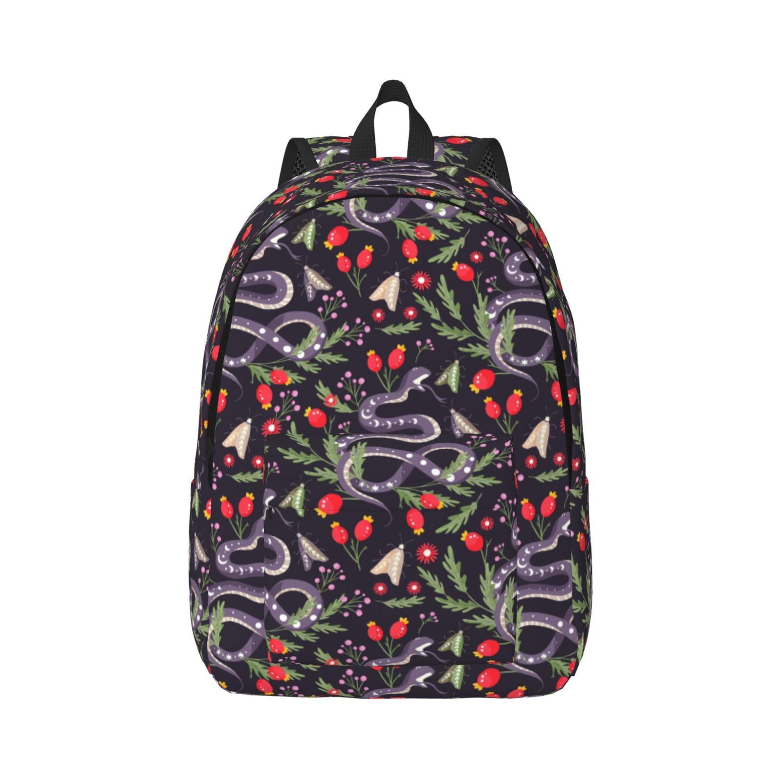 Geaub snakes and snake fruit durable canvas backpack: stylish ...