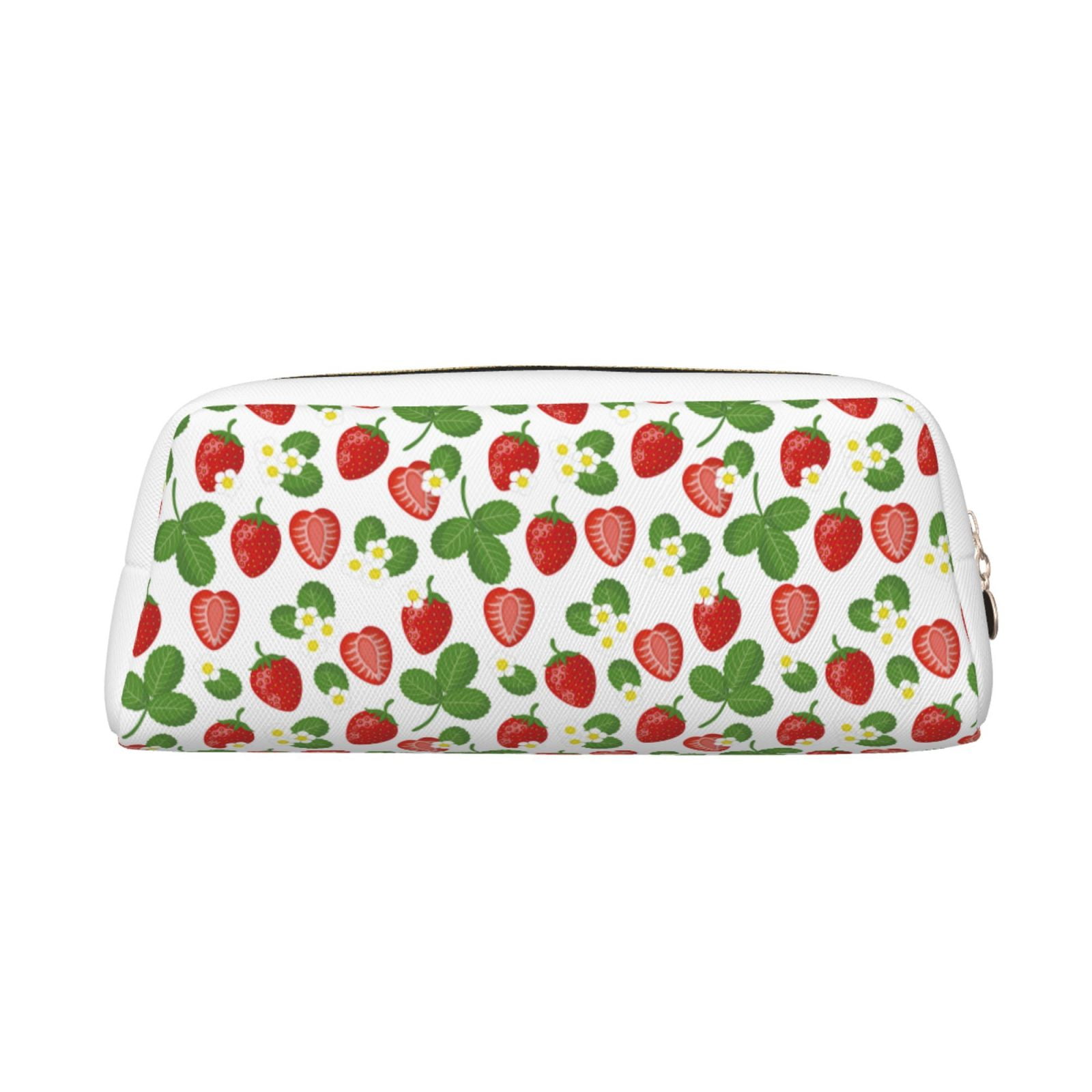 Geaub strawberry versatile leather pencil case - spacious, durable ...