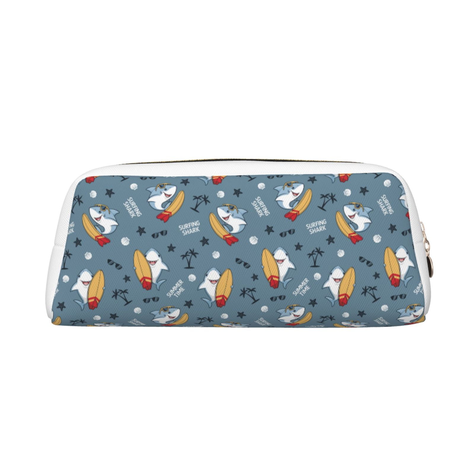 Geaub surf shark versatile leather pencil case - spacious, durable ...