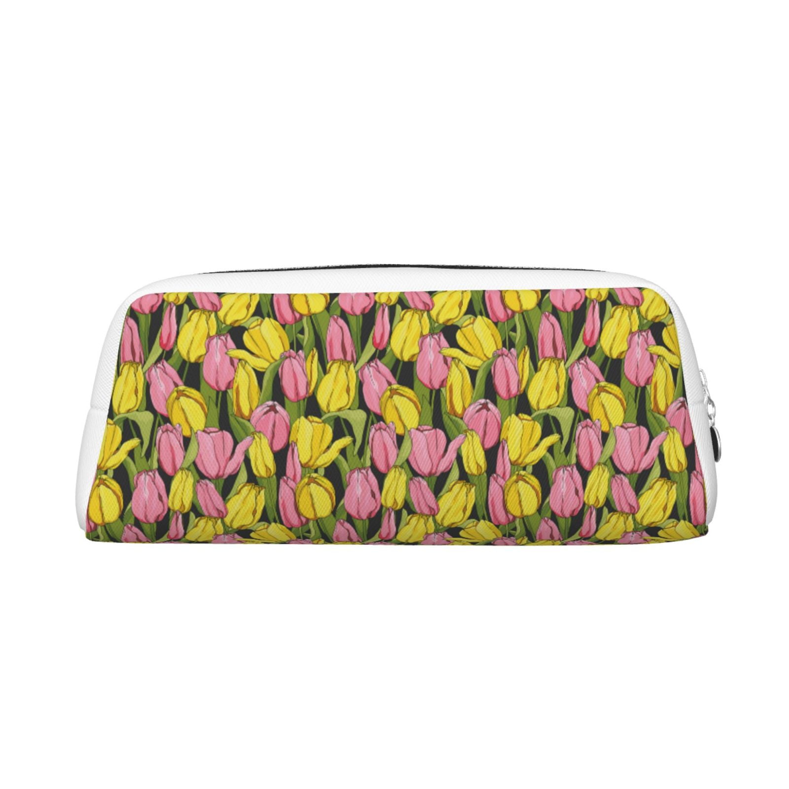 Geaub tulips flowers versatile leather pencil case - spacious, durable ...