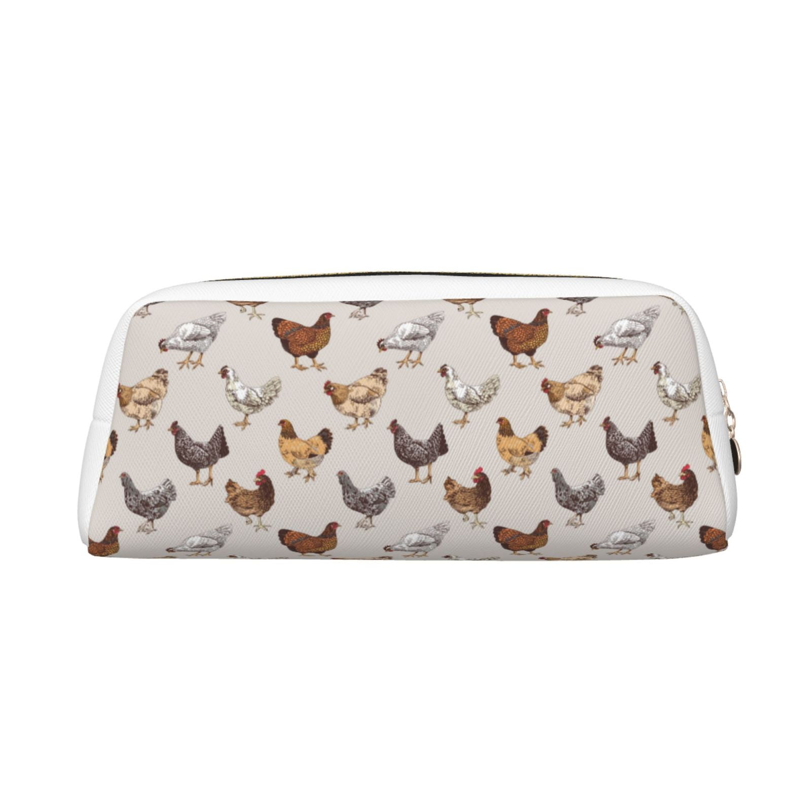 Geaub various chicken versatile leather pencil case - spacious, durable ...