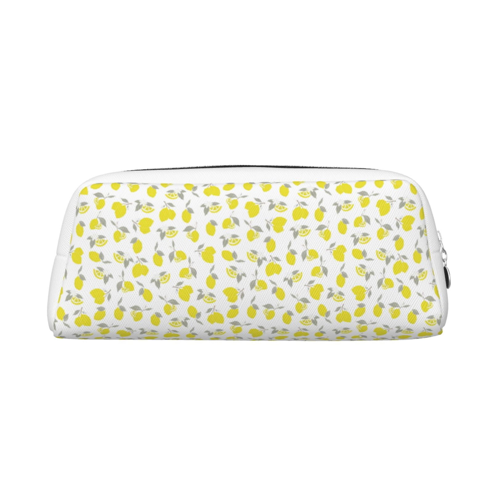 Geaub yellow lemon leaves versatile leather pencil case - spacious ...
