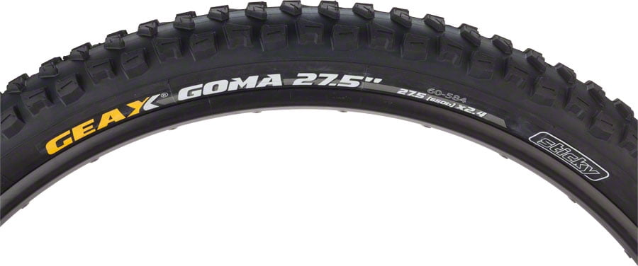 Geax Goma Mountain Folding Bead Tire 27.5 x 2.4 Black 60/120TPI Dual ...