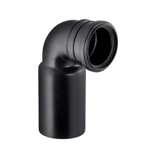 Geberit 90 mm 90 deg Connection Bend for Wall-Hung WC Collar - Black ...