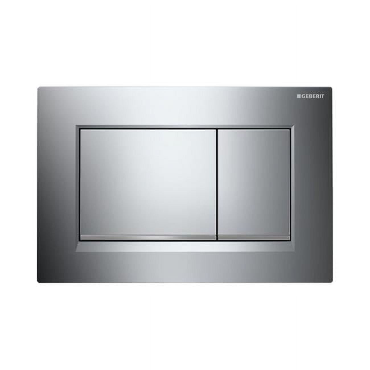Geberit Dual Flush Plate, Sigma - Chrome Gloss & Chrome Matte - Walmart.com