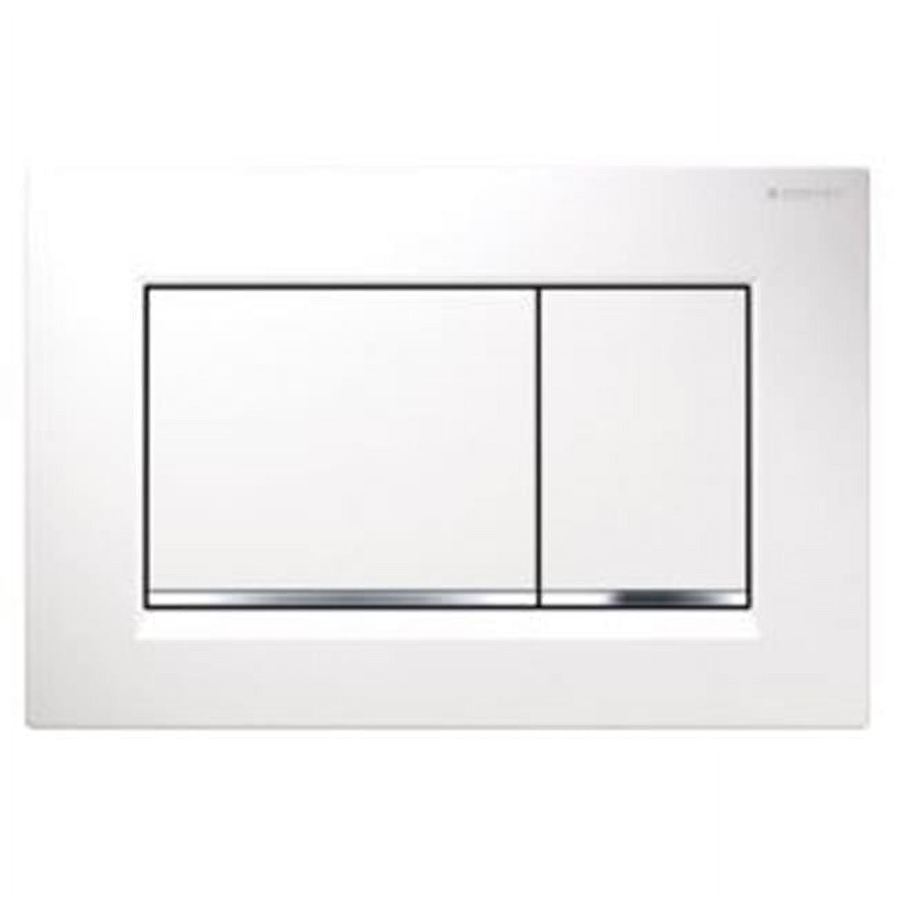 Geberit Dual Flush Plate, Sigma - White & Polished Chrome - Walmart.com