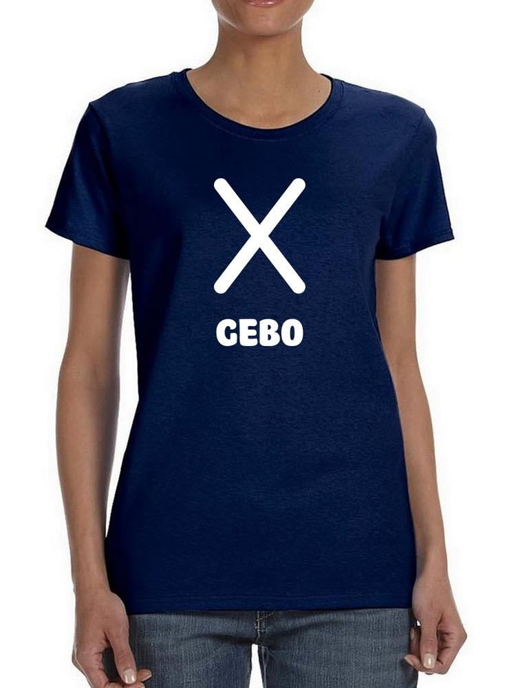 Gebo Rune Meaning Gift Shaped T-Shirt Women -Image by Shutterstock, Female Medium - Walmart.com