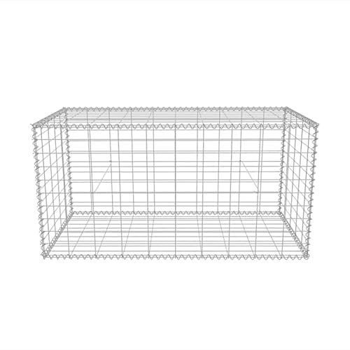 Gecheer Gabion Basket Galvanized Steel 39.4" x 19.7" x 19.7", Gabion ...