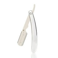 Brown Stainless Steel Professional Barber Straight Edge Razor with 15 ...