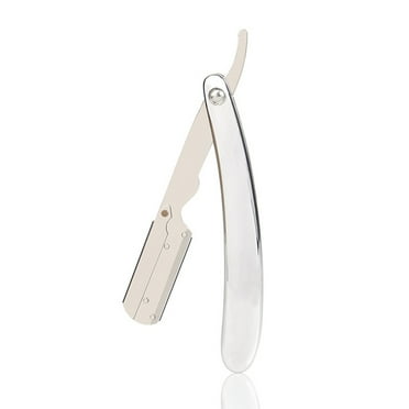 Brown Stainless Steel Professional Barber Straight Edge Razor with 15 ...