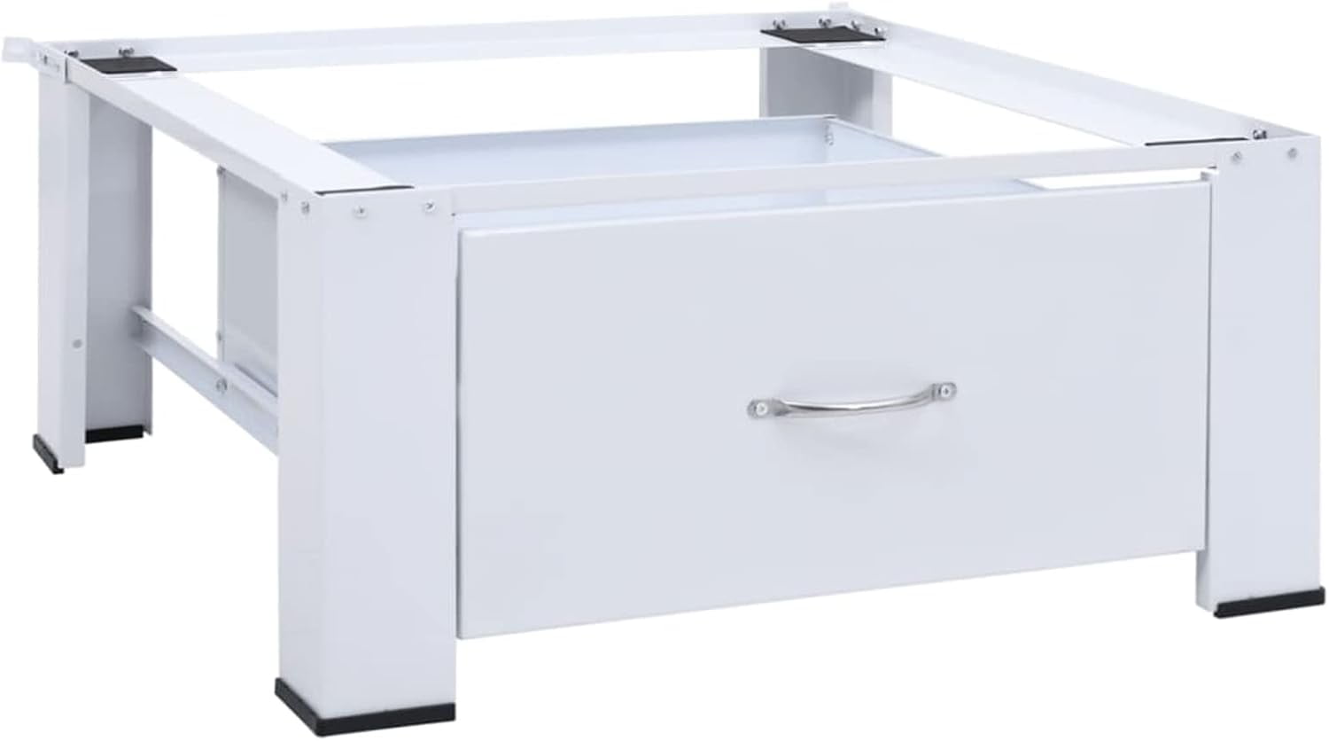 Gecheer Washing Machine Laundry Pedestal with Drawer White 27.2" x 27.2 ...