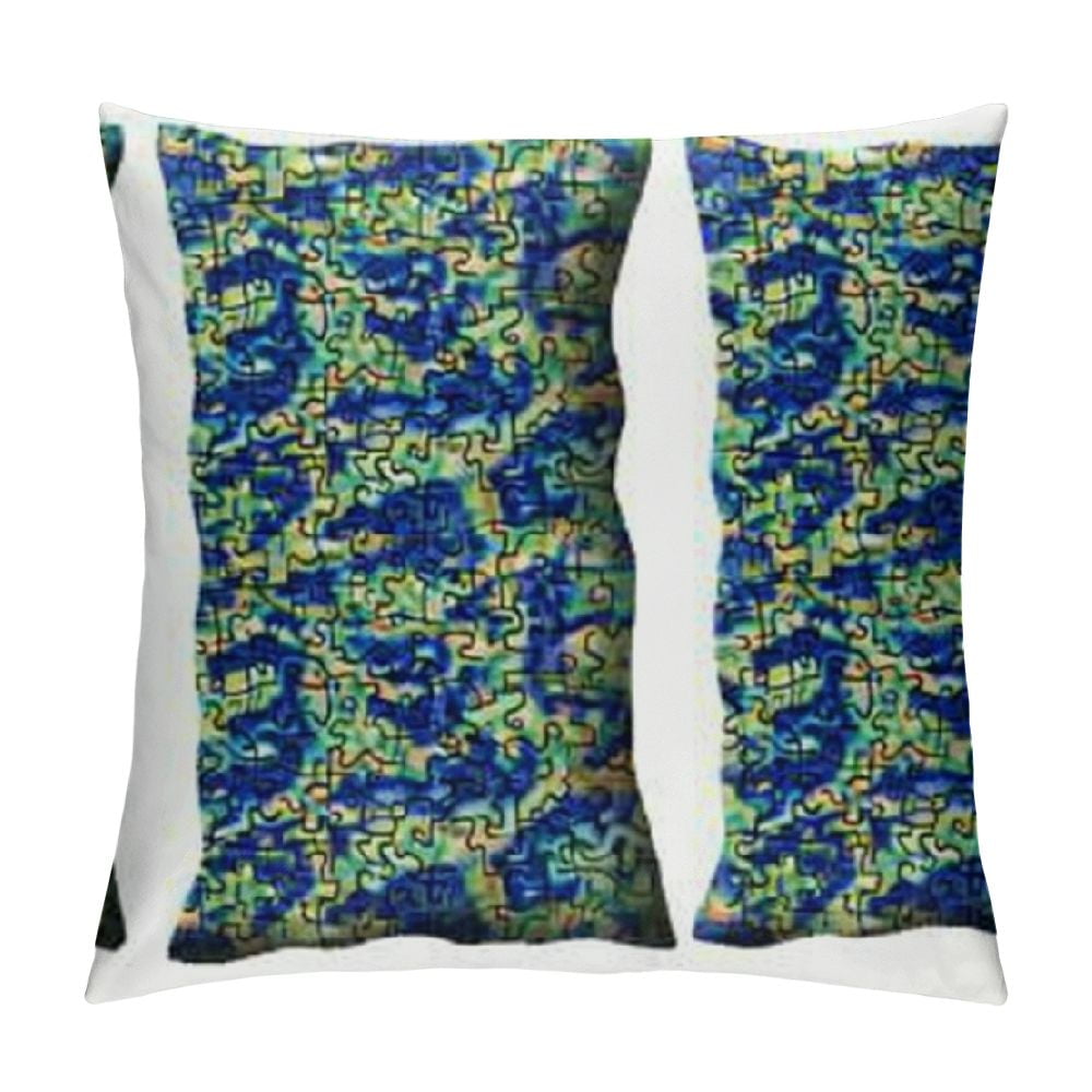 Gecko Decorative Throw Pillow Case Doodle Style Lizard Pattern with ...