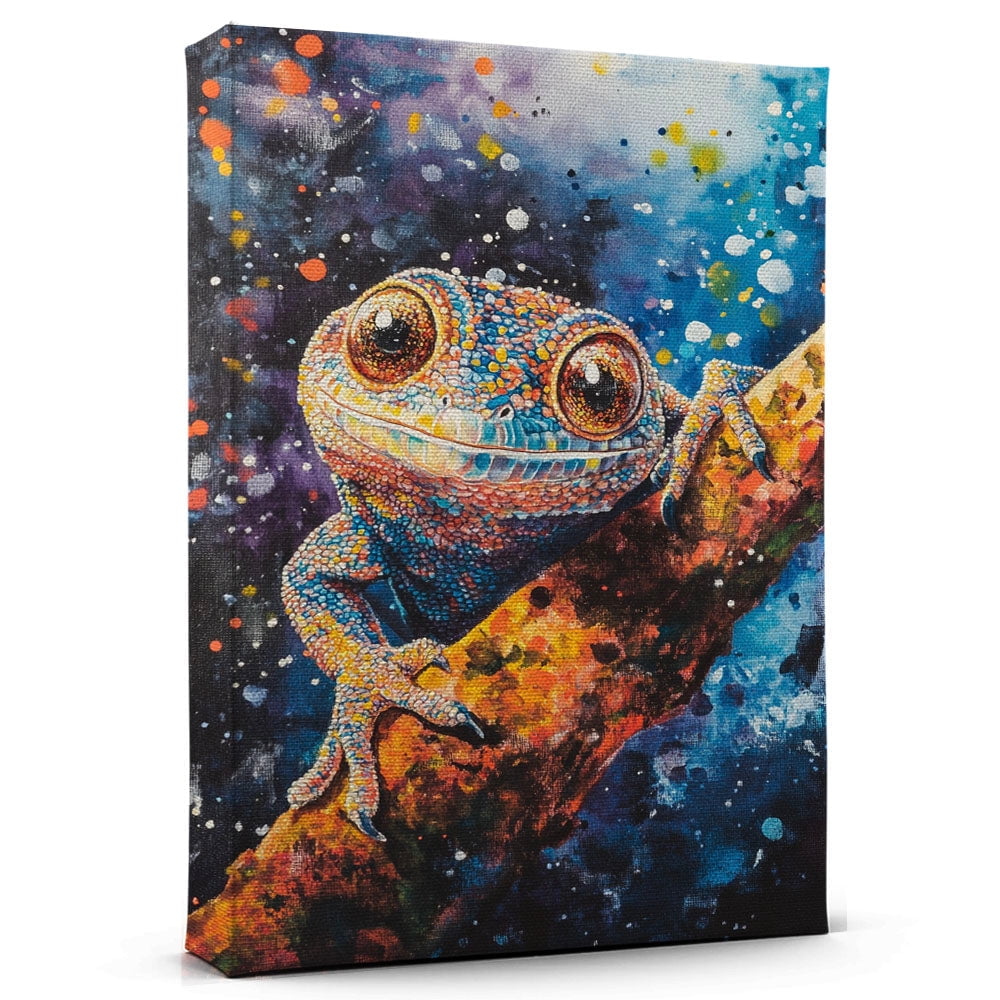 Gecko Grayish Tokay Canvas Wall Art For Bedroom Office Wall Decor Gecko ...