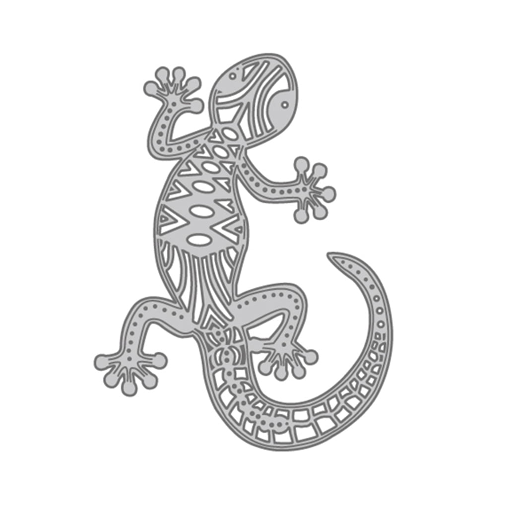 Gecko Metal Cutting Dies Stencil Scrapbooking DIY Album Stamp Paper ...