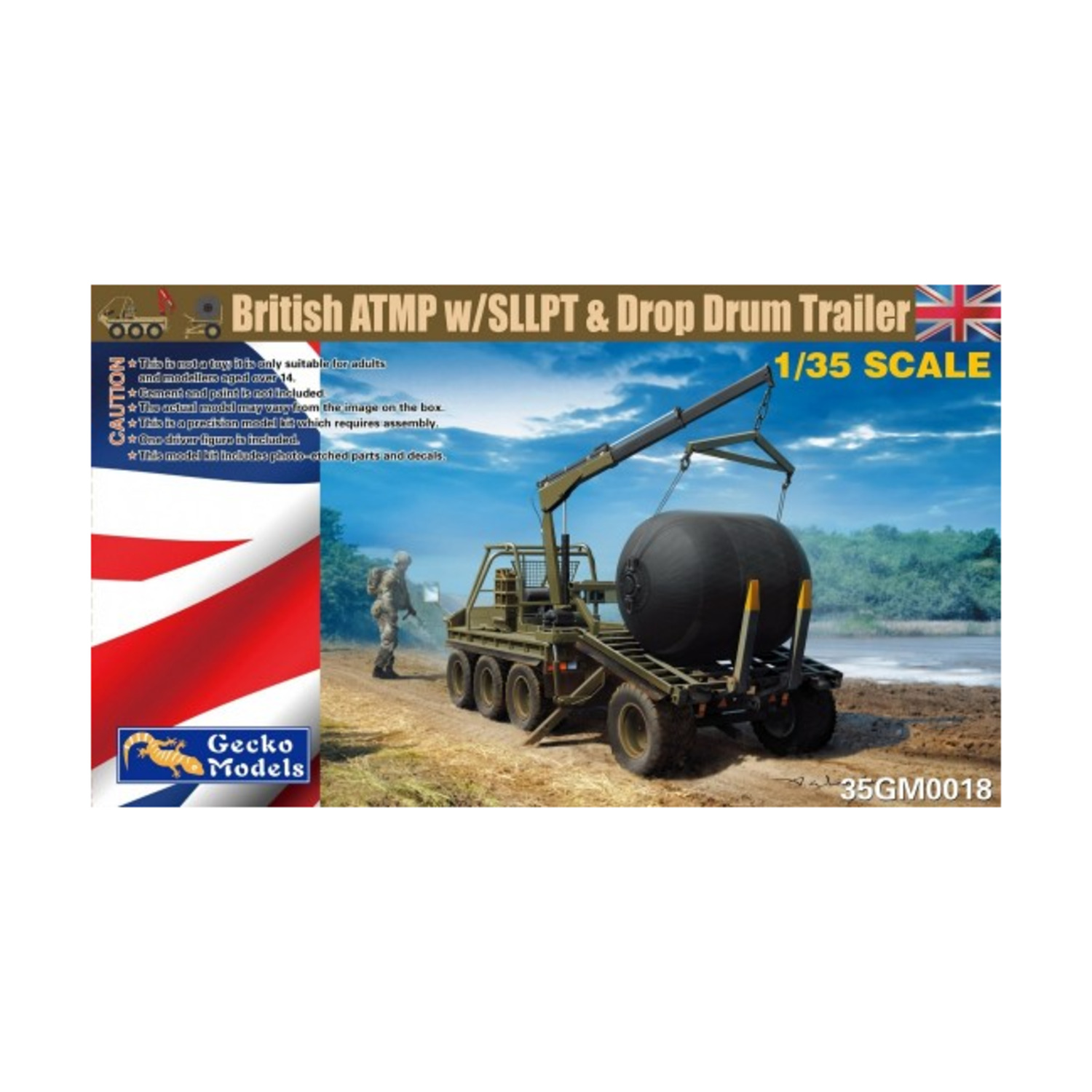 Gecko Models ATMP w/SLLPT & Drop Drum Trailer (British) New - Walmart.com