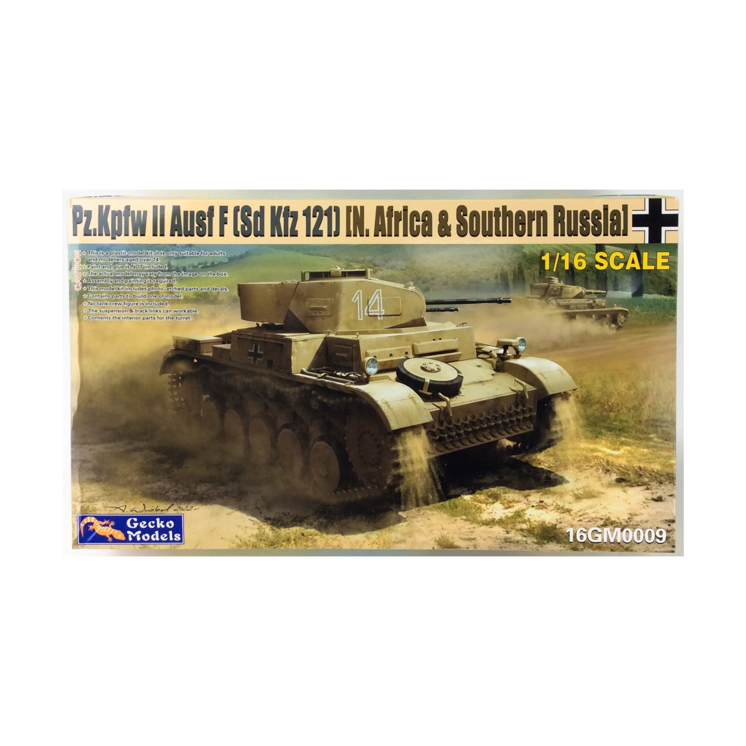 Gecko Models Pz.Kpfw II Ausf F (Sd Kfz 121) (North Africa & Southern ...