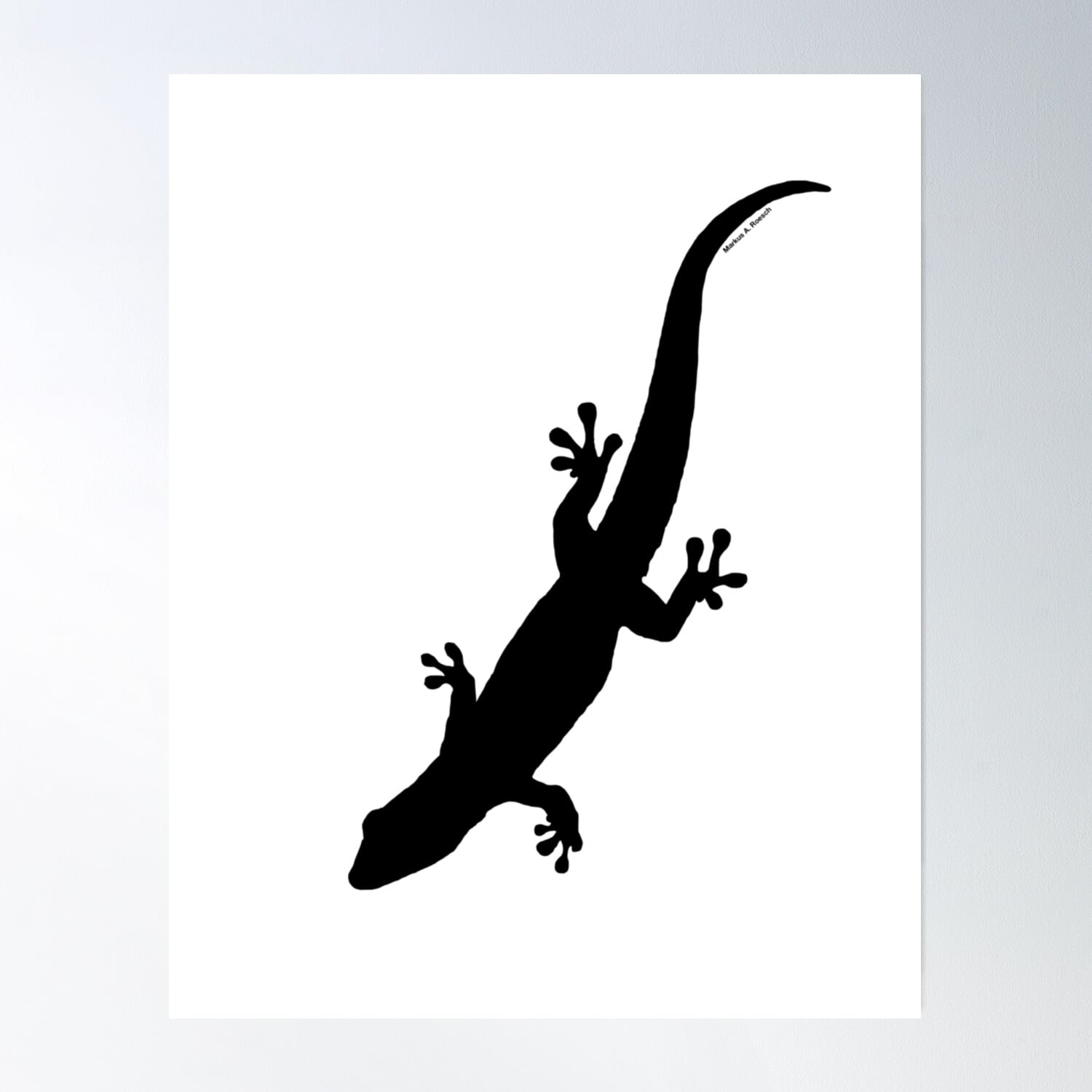Gecko Poster Wall Art, Modern Wall Decor, 24x36 UNFRAMED - Walmart.com