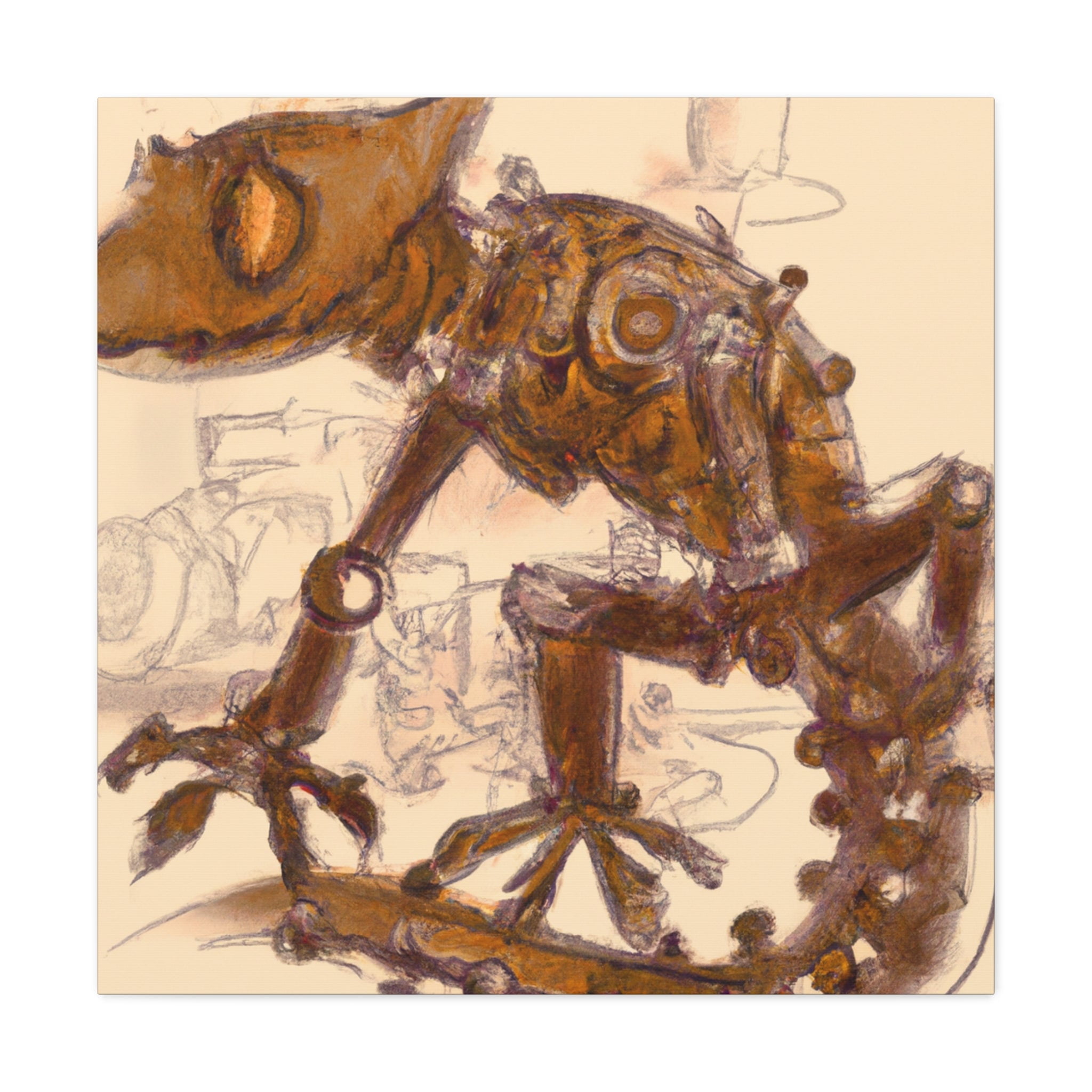 Gecko Steampunk Marvel - Canvas - Walmart.com