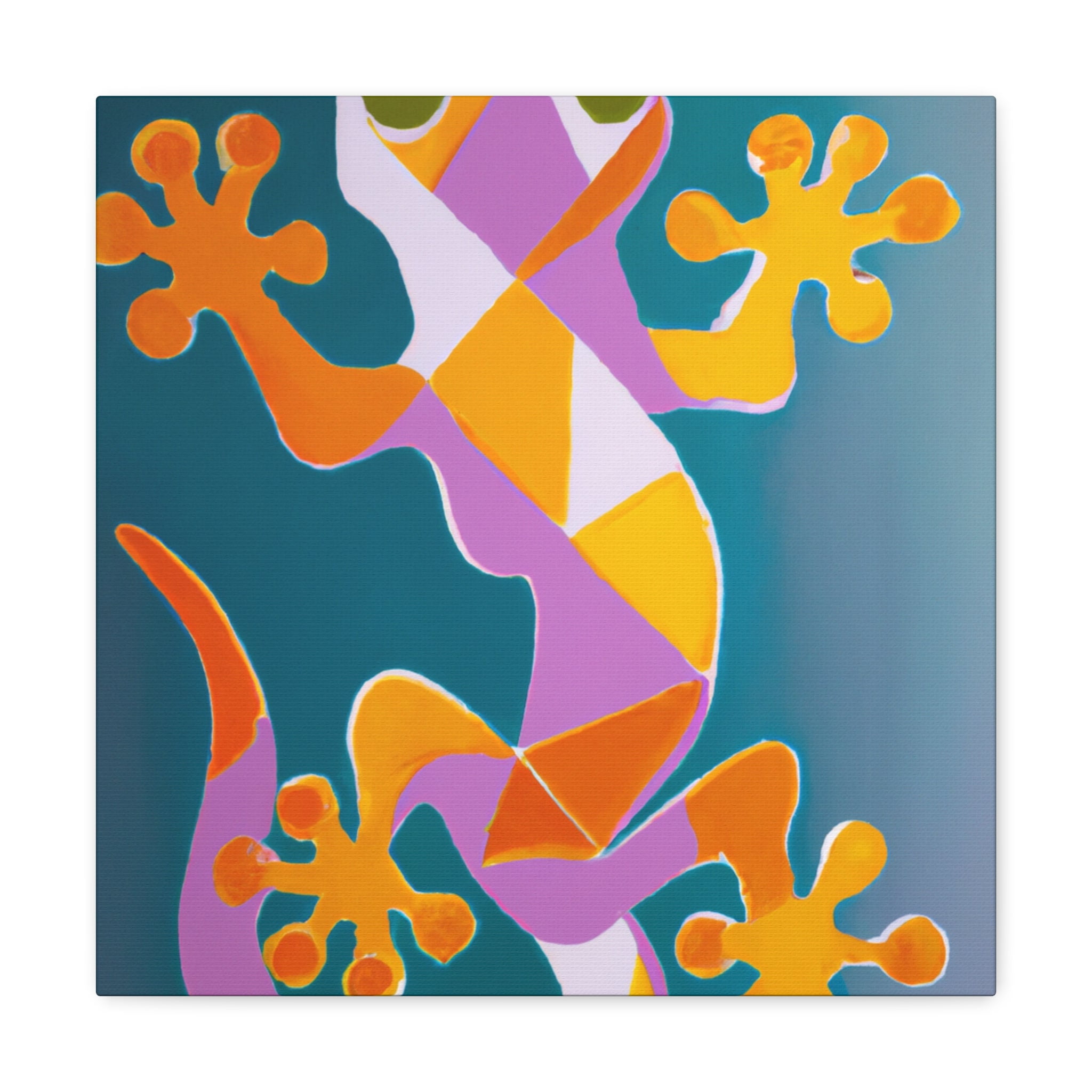 Gecko in Art Deco - Canvas - Walmart.com