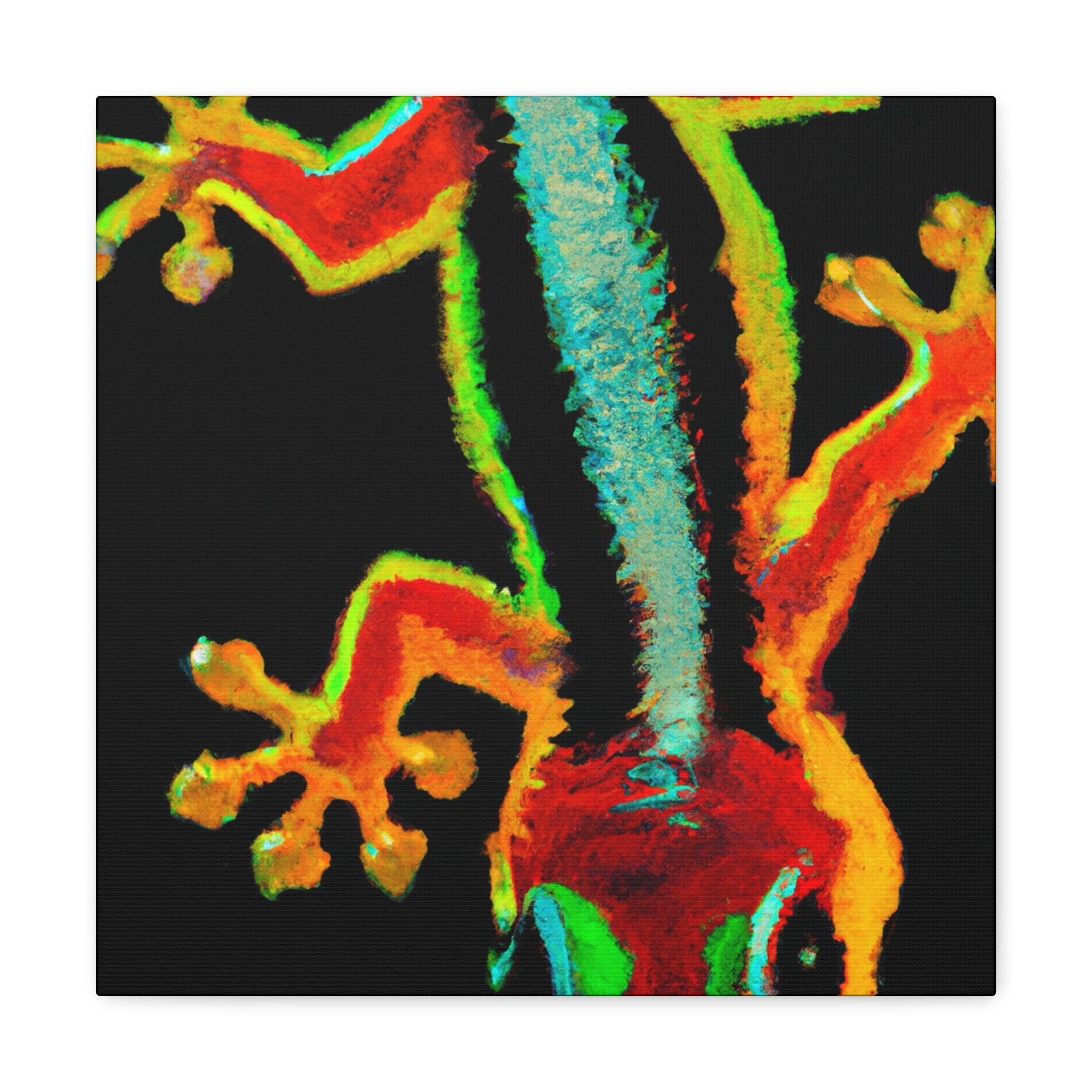 Gecko in Hyperrealism - Canvas - Walmart.com