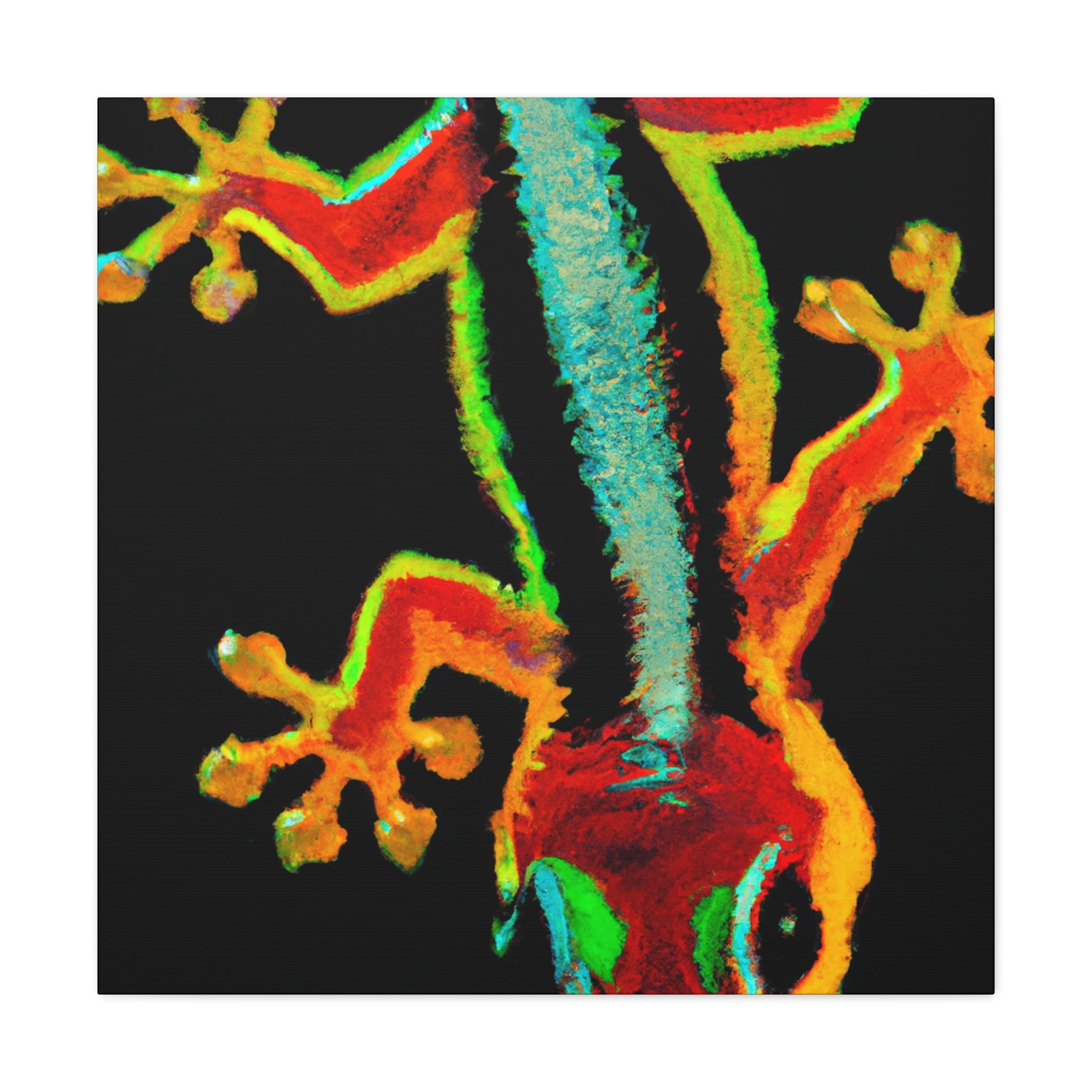 Gecko in Hyperrealism - Canvas - Walmart.com