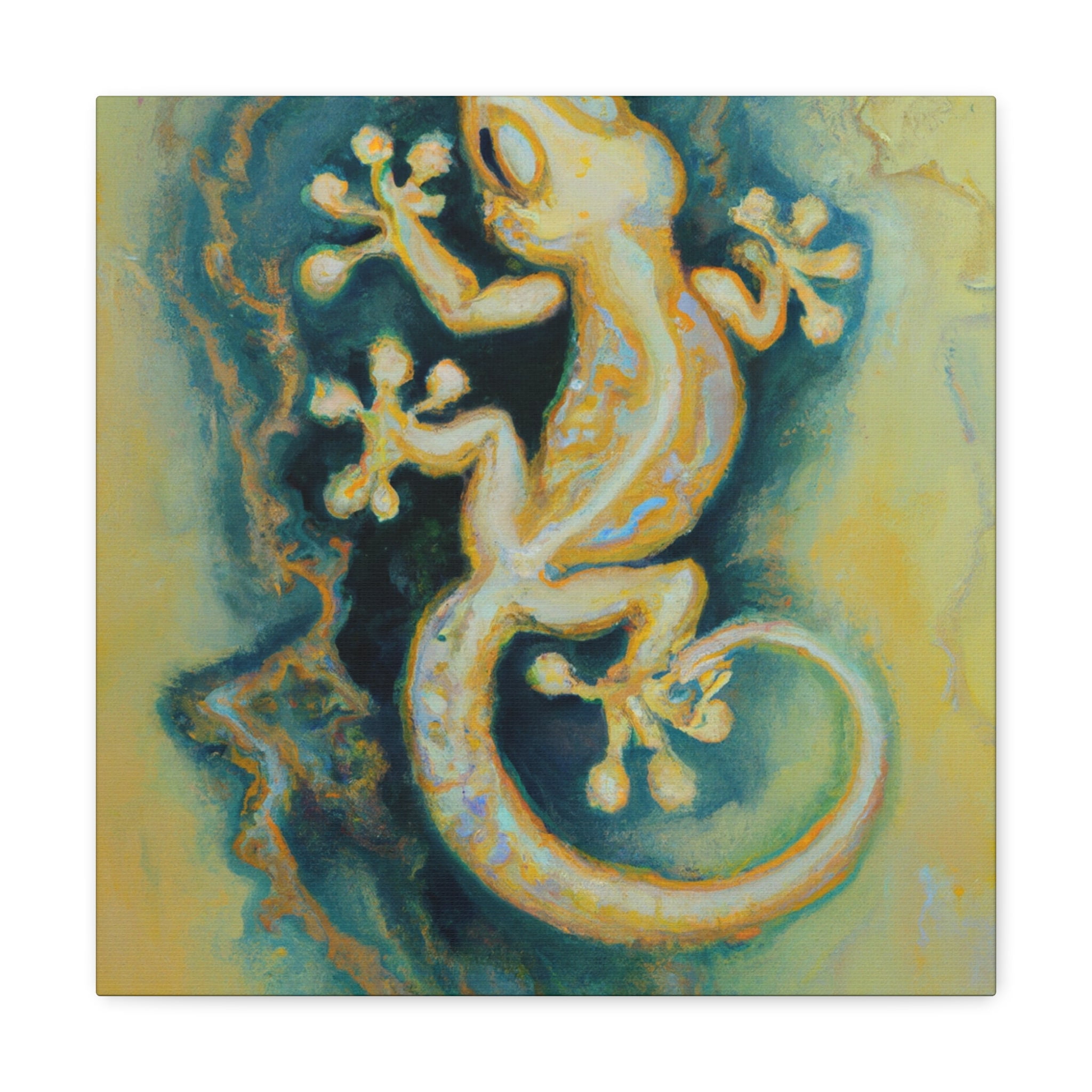 Gecko of Baroque Brilliance - Canvas - Walmart.com
