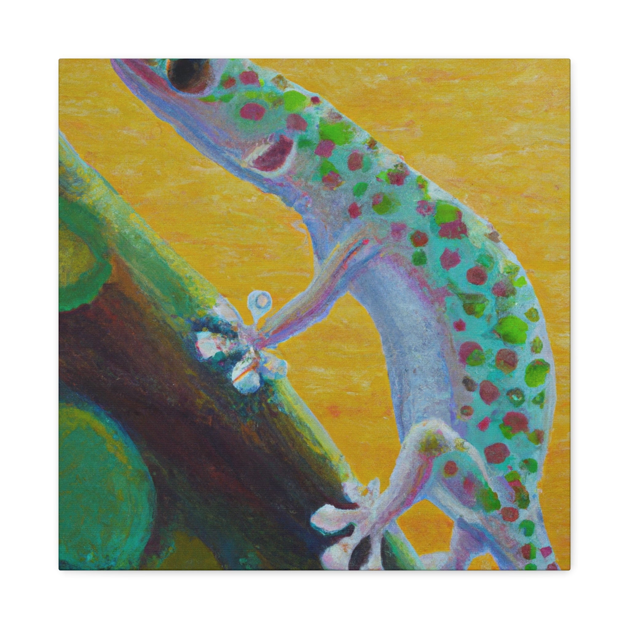 Gecko on the Palette - Canvas - Walmart.com