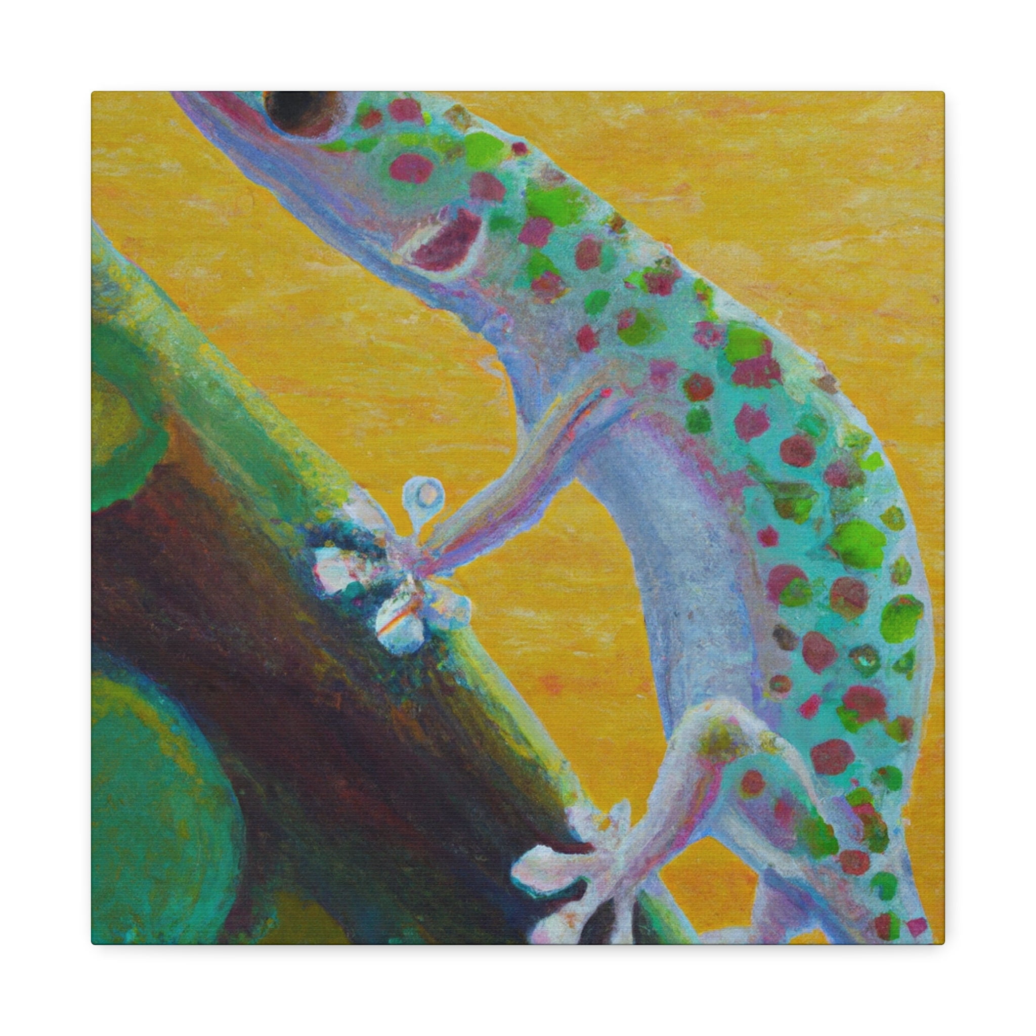 Gecko on the Palette - Canvas - Walmart.com