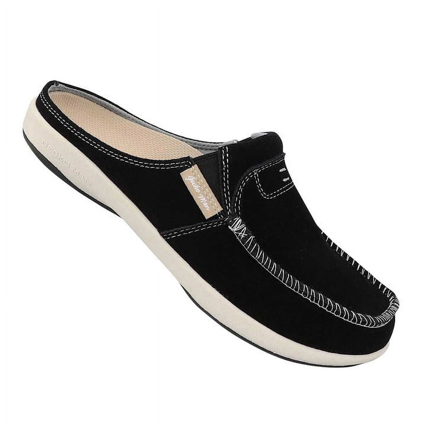 GeckoMan Women Arch Support Slipper Loafers Plantar Faciitis Canvas ...